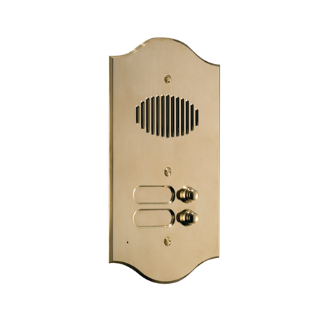3040-4-R Comelit ROMA series brass audio entrance panel with 40 push ...