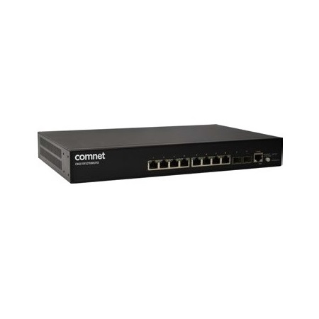 CWGE10FX2TX8MSPoE Comnet Commercial Grade Managed Layer2 Ethernet ...