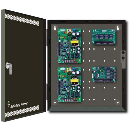 FPO75/75-C4PD8PE1 LifeSafety Power 4 Door 6 Amp 12VDC 4 Lock and 8 ...