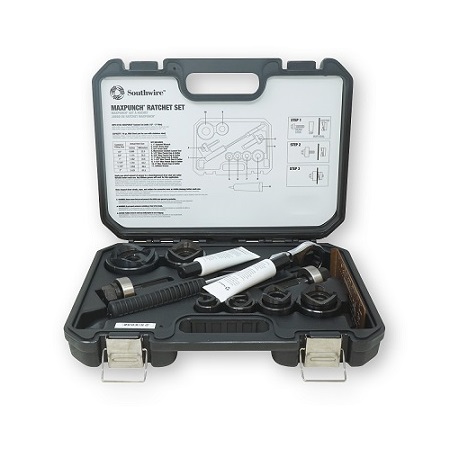 MPR 01SD Southwire Tools and Equipment Max Punch Ratchet Set With 1 2 2 Cutting Dies